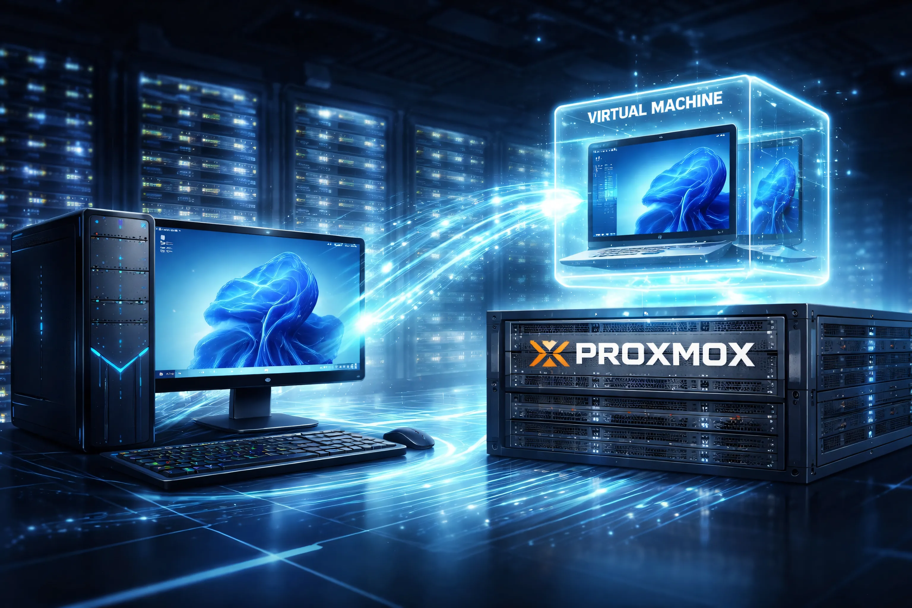 Proxmox VHDX import. Convert a physical Windows PC to a VM by creating ...